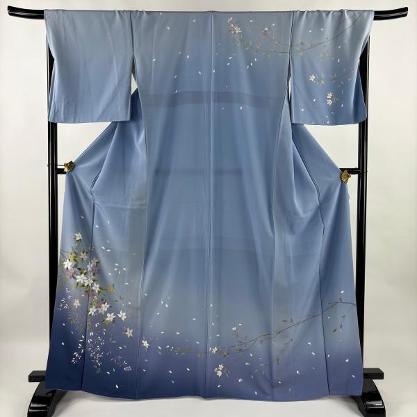 【着物ランク】秀品【素材】正絹【身丈】約168cm【裄丈】約69.5cm【袖丈】約48.5cm【袖幅】約36cm【前幅】約24.5cm【後幅】約30cm【サイズ】L【着物仕立て】袷【着用時期】10〜5月【コメント】帯次第で幅広くお使いいただ...