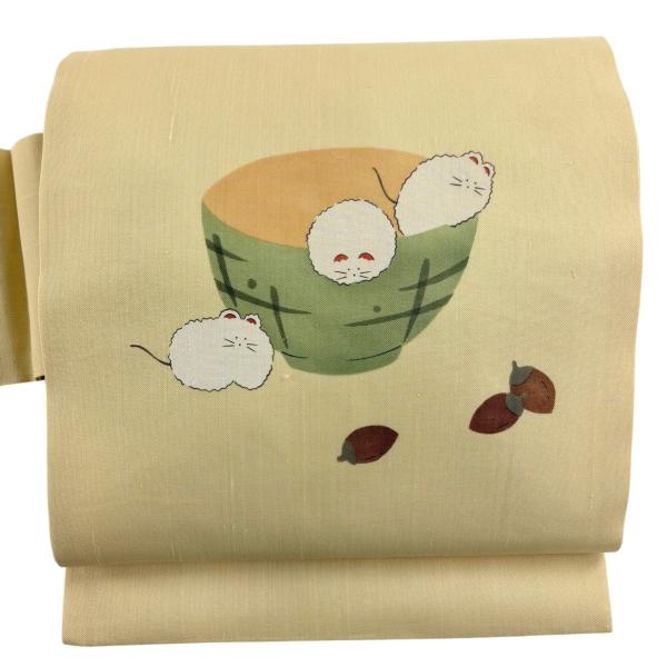 【着物ランク】名品【素材】正絹【帯丈】約373.5cm【帯幅】約31.5cm【帯仕立て】仕立て上がり【コメント】夏帯でございます。普段使いでお使いいただける名古屋帯でございます。カジュアルな装いに合わせてお使いください。お太鼓付近にシワ、お...