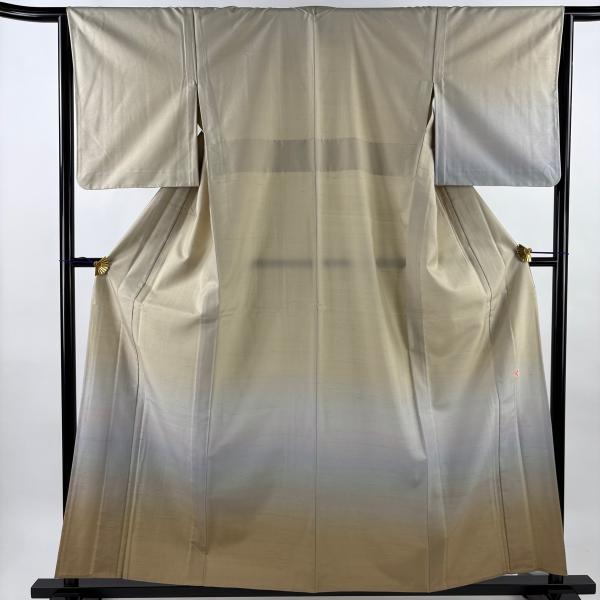 【着物ランク】逸品【素材】正絹【身丈】約159cm【裄丈】約64.5cm【袖丈】約49cm【袖幅】約32cm【前幅】約23.5cm【後幅】約31cm【サイズ】M【着物仕立て】単衣【着用時期】6/9月【コメント】合わせる帯の色柄により、お召し...