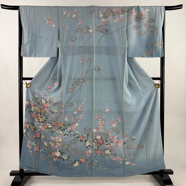 【着物ランク】名品【素材】正絹【身丈】約160cm【裄丈】約66cm【袖丈】約47.5cm【袖幅】約34cm【前幅】約24cm【後幅】約30.5cm【サイズ】M【着物仕立て】袷【着用時期】10〜5月【コメント】気品たっぷりにお召し頂ける素敵...
