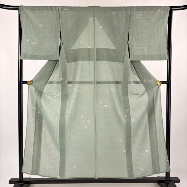 【着物ランク】秀品【素材】正絹【身丈】約154.5cm【裄丈】約65.5cm【袖丈】約48cm【袖幅】約34cm【前幅】約23.5cm【後幅】約28.5cm【サイズ】M【着物仕立て】薄物【着用時期】7〜8月【コメント】お洒落着として楽しめる...