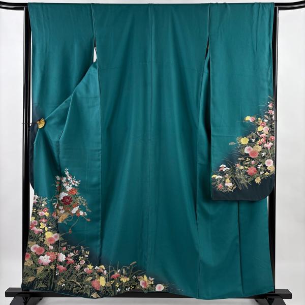 【着物ランク】秀品【素材】正絹【身丈】約159cm【裄丈】約65.5cm【袖丈】約104.5cm【袖幅】約34cm【前幅】約24.5cm【後幅】約31cm【サイズ】M【着物仕立て】袷【着用時期】10〜5月【コメント】未婚女性の第一礼装として...