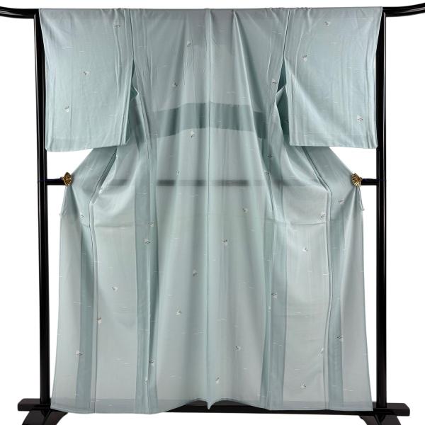 【着物ランク】秀品【素材】正絹【身丈】約157.5cm【裄丈】約65.5cm【袖丈】約56cm【袖幅】約35cm【前幅】約24.5cm【後幅】約30.5cm【サイズ】M【着物仕立て】薄物【着用時期】7〜8月【コメント】お洒落着として楽しめる...