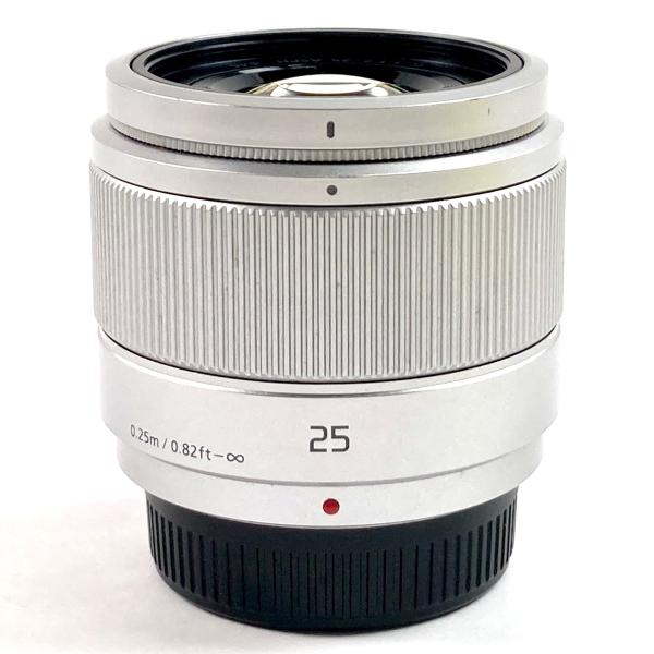 【メーカー名】Panasonic【製品名】LUMIX G 25mm F1.7 ASPH. H-H025-S シルバー【レンズ種類】一眼カメラ用レンズ（オートフォーカス）【ブランド状態ランク】ランクB【コメント】【外観】スレやキズ、汚れや僅か...