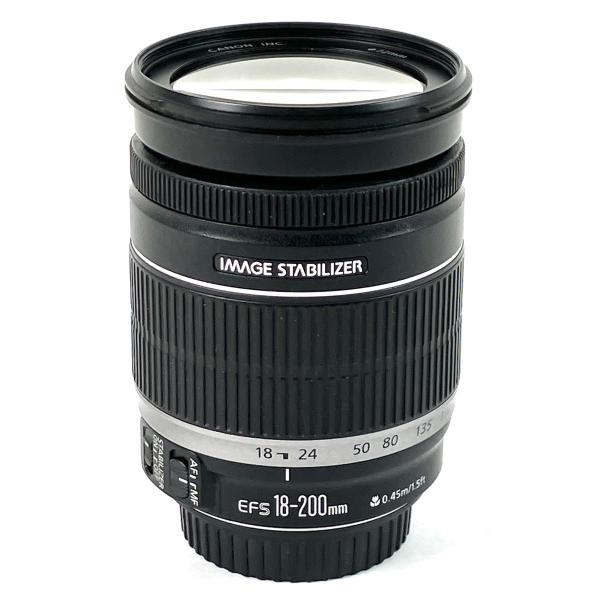 【メーカー名】Canon【製品名】EF-S 18-200mm F3.5-5.6 IS【レンズ種類】一眼カメラ用レンズ（オートフォーカス）【カメラ付属品】フロントキャップ【ブランド状態ランク】ランクC【コメント】【外観】スレやキズ、汚れやラバ...
