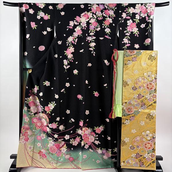 【着物ランク】名品【素材】正絹【身丈】約167cm【裄丈】約68.5cm【袖丈】約112cm【袖幅】約35.5cm【前幅】約25.5cm【後幅】約30.5cm【サイズ】L【着物仕立て】袷【着用時期】10〜5月【帯丈2】約440cm【帯幅2】...