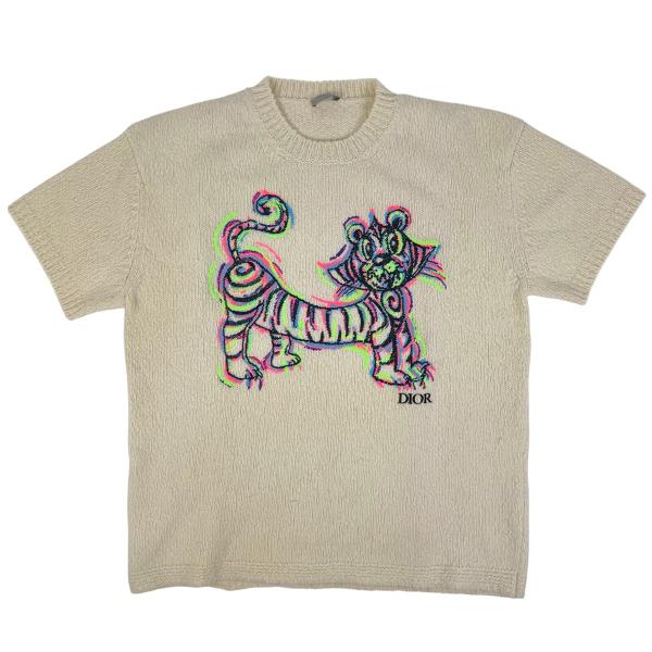 【ブランド名】クリスチャンディオール/Christian Dior【ブランド状態ランク】ランクAB【タイプ】クルーネック ニット【ライン】半袖 刺繍  KENNY SCHARF【型番】193M636AT329【対象】メンズ【表記サイズ】XL...