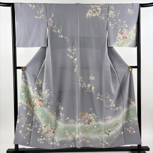 【着物ランク】秀品【素材】正絹【身丈】約153.5cm【裄丈】約64cm【袖丈】約47cm【袖幅】約33.5cm【前幅】約24.5cm【後幅】約30.5cm【サイズ】M【着物仕立て】袷【着用時期】10〜5月【コメント】帯次第で幅広くお使いい...