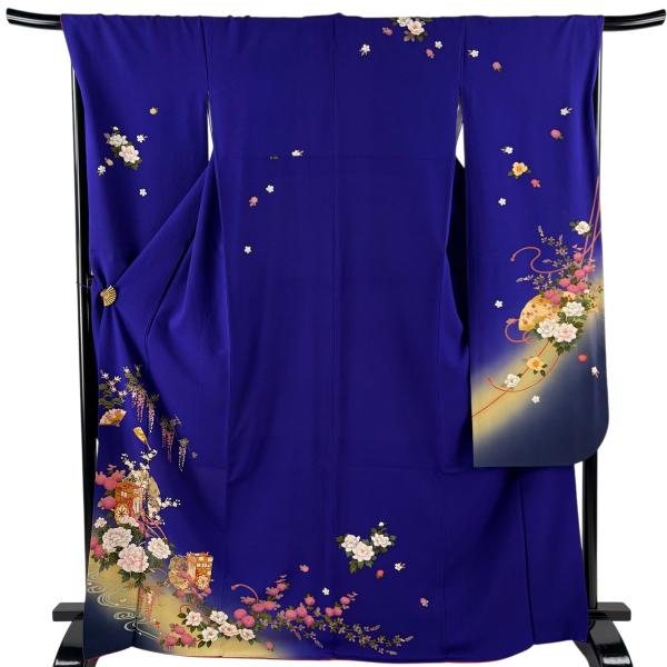 【着物ランク】秀品【素材】正絹【身丈】約169.5cm【裄丈】約67.5cm【袖丈】約115cm【袖幅】約35cm【前幅】約24cm【後幅】約29.5cm【サイズ】L【着物仕立て】袷【着用時期】10〜5月【コメント】未婚女性の第一礼装として...