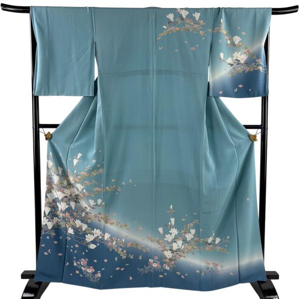 【着物ランク】名品【素材】正絹【身丈】約163.5cm【裄丈】約68.5cm【袖丈】約51cm【袖幅】約34.5cm【前幅】約24cm【後幅】約30cm【サイズ】L【着物仕立て】袷【着用時期】10〜5月【コメント】帯次第で幅広くお使いいただ...