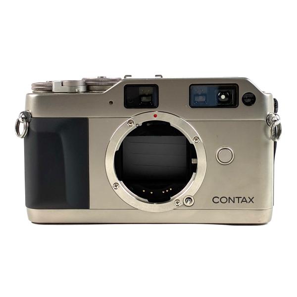 【メーカー名】CONTAX【製品名】G1 ボディ【カメラ種類】フィルム レンジファインダーカメラ【カメラ付属品】ストラップ、ボディキャップ【ブランド状態ランク】ランクB【コメント】【外観】スレやキズ、若干の汚れがあります。【光学系】ファイン...