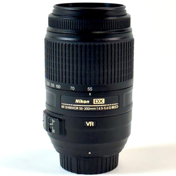 【メーカー名】Nikon【製品名】AF-S DX NIKKOR 55-300mm F4.5-5.6G ED VR【レンズ種類】一眼カメラ用レンズ（オートフォーカス）【カメラ付属品】レンズフード、フロントキャップ、リアキャップ【ブランド状態ラ...