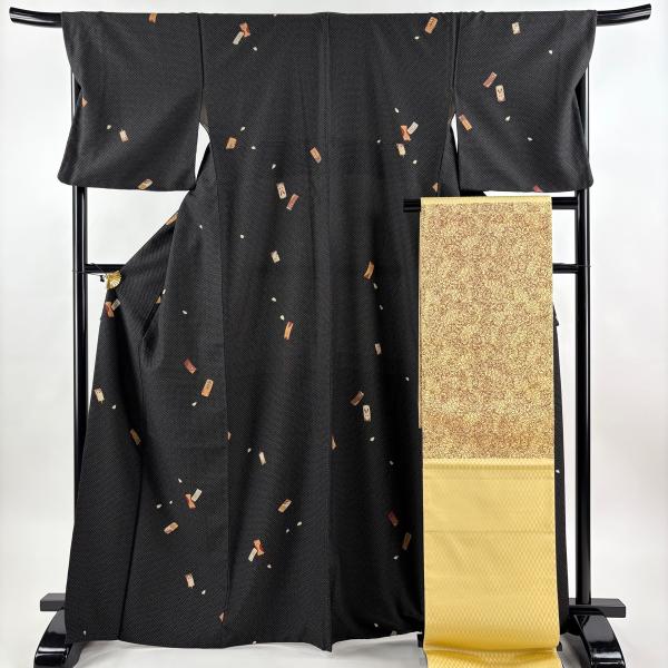 【着物ランク】名品【素材】正絹【身丈】約167.5cm【裄丈】約69cm【袖丈】約48.5cm【袖幅】約35cm【前幅】約28cm【後幅】約32cm【サイズ】L【着物仕立て】袷【着用時期】10〜5月【帯丈2】約450cm【帯幅2】約31cm...