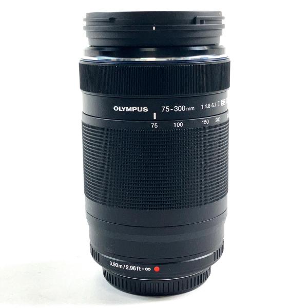 【メーカー名】OLYMPUS【製品名】M.ZUIKO DIGITAL ED 75-300mm F4.8-6.7 II【レンズ種類】一眼カメラ用レンズ（オートフォーカス）【カメラ付属品】レンズフード、フロントキャップ、リアキャップ、ソフトケー...