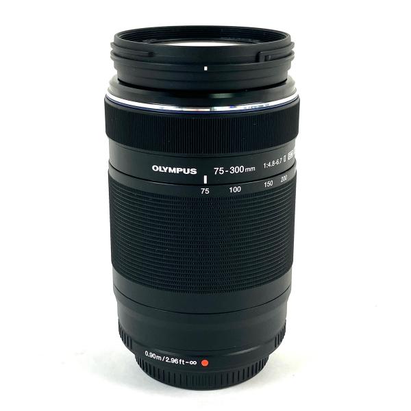 【メーカー名】OLYMPUS【製品名】M.ZUIKO DIGITAL ED 75-300mm F4.8-6.7 II【レンズ種類】一眼カメラ用レンズ（オートフォーカス）【カメラ付属品】外箱、レンズフード、フロントキャップ、リアキャップ【ブラ...
