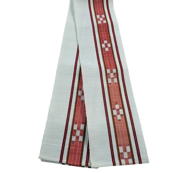 【着物ランク】秀品【素材】綿【帯丈】約360cm【帯幅】約15.5cm【帯仕立て】未仕立て【コメント】帯の幅が半分で扱いやすい半幅帯でございます。手軽に締められるのが魅力です。浴衣や買い物などの普段使いのほか、色柄によってはお出かけや気軽な...