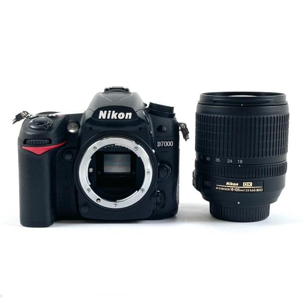 【メーカー名】Nikon【製品名】D7000 18-105 VR レンズキット【カメラ種類】デジタル 一眼レフカメラ【カメラ付属品】バッテリー、アイカップ、ホットシューカバー、レンズフード、フロントキャップ【ブランド状態ランク】ランクB【コ...