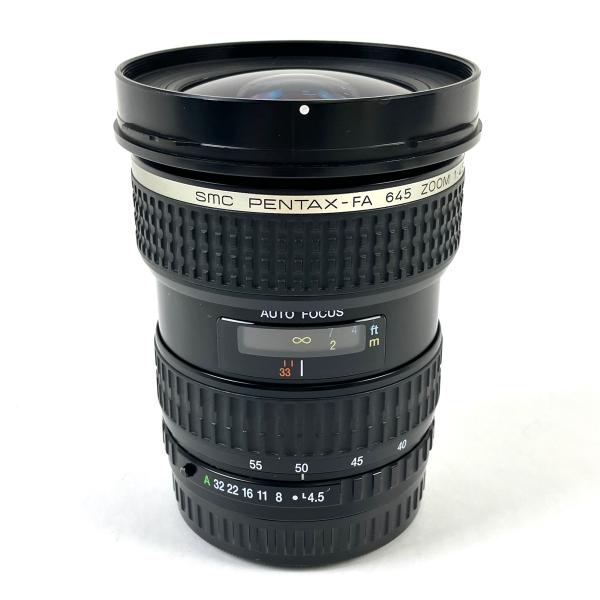 【メーカー名】PENTAX【製品名】SMC PENTAX-FA 645 ZOOM 33-55mm F4.5 AL【レンズ種類】中判カメラ用レンズ【カメラ付属品】レンズフード、フロントキャップ、リアキャップ【ブランド状態ランク】ランクC【コメ...