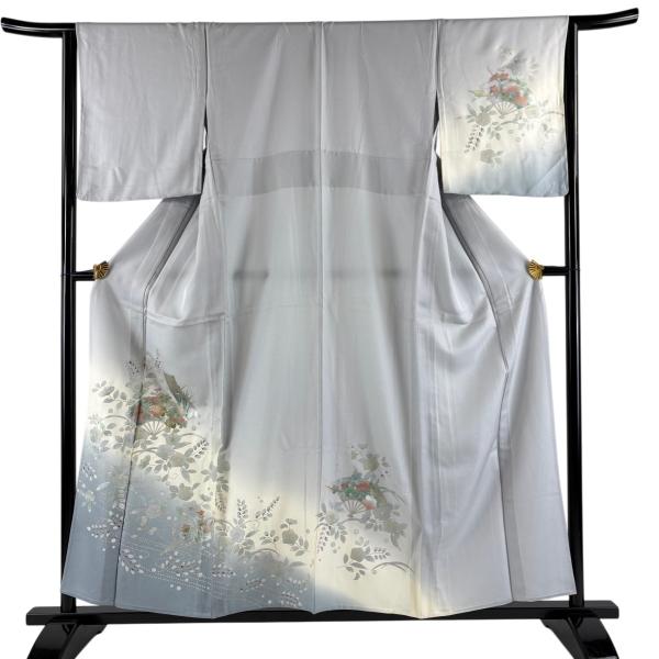 【着物ランク】秀品【素材】正絹【身丈】約156.5cm【裄丈】約64.5cm【袖丈】約49cm【袖幅】約33.5cm【前幅】約25.5cm【後幅】約30cm【サイズ】M【着物仕立て】単衣【着用時期】6/9月【コメント】帯次第で幅広くお使いい...