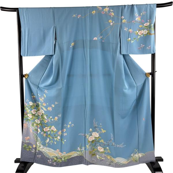 【着物ランク】秀品【素材】正絹【身丈】約162cm【裄丈】約67.5cm【袖丈】約49cm【袖幅】約34cm【前幅】約25.5cm【後幅】約30.5cm【サイズ】L【着物仕立て】袷【着用時期】10〜5月【コメント】帯次第で幅広くお使いいただ...