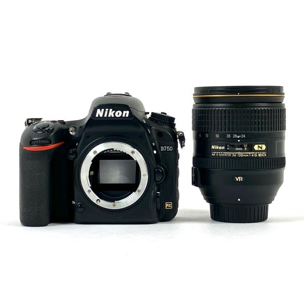 【メーカー名】Nikon【製品名】D750 24-120 VR レンズキット【カメラ種類】デジタル 一眼レフカメラ【カメラ付属品】バッテリー、充電器、ボディキャップ、レンズフード、フロントキャップ、リアキャップ、ソフトケース【ブランド状態ラ...