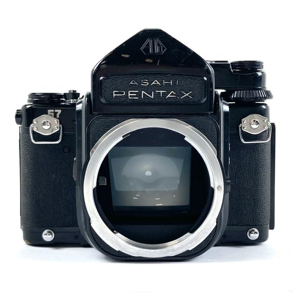 【メーカー名】PENTAX【製品名】67 ボディ TTLファインダー【カメラ種類】中判カメラ【カメラ付属品】ボディキャップ【ブランド状態ランク】ランクC【コメント】【外観】スレやキズ、汚れや塗装剥がれ、ファインダーにガタつき、フィルム室内に...
