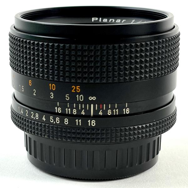 【メーカー名】CONTAX【製品名】Planar T* 50mm F1.4 AEJ プラナー【レンズ種類】一眼カメラ用レンズ（マニュアルフォーカス）【ブランド状態ランク】ランクC【コメント】【外観】スレやキズ、汚れや塗装剥がれがあります。【...