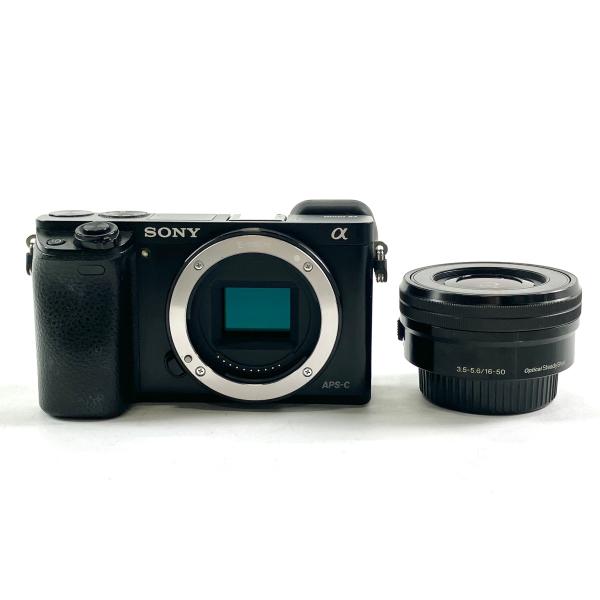 【メーカー名】SONY【製品名】α6000 パワーズームレンズキット ILCE-6000L B ブラック【カメラ種類】デジタル ミラーレス 一眼カメラ【カメラ付属品】バッテリー、アイカップ【ブランド状態ランク】ランクC【コメント】【外観】 ...