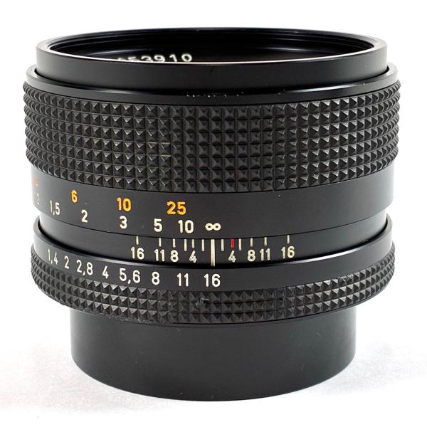 【メーカー名】CONTAX【製品名】Planar T* 50mm F1.4 AEJ プラナー【レンズ種類】一眼カメラ用レンズ（マニュアルフォーカス）【ブランド状態ランク】ランクC【コメント】【外観】スレやキズ、汚れ、絞り羽根に油染みがありま...