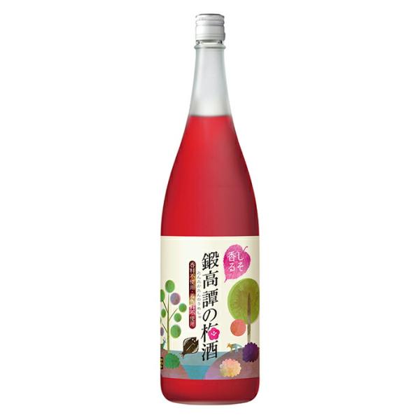 綺麗なルビー色と豊かなシソの風味が爽やかな梅酒 【6本まで１梱包で発送】合同 鍛高譚の梅酒  1.8L 1800ml