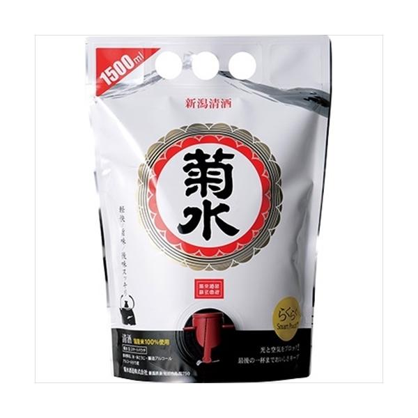 (ケース販売)(送料無料(九州・沖縄除く)) 菊水 白 スマートパウチ 1.5L 1500ml 6本