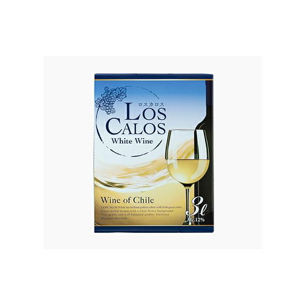 お得な大容量ワイン【4個まで1梱包で発送】ロスカロス 白 BIB 3000ml 3L