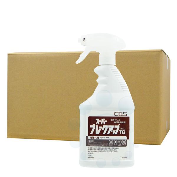【商品名】スーパーブレークアップ TG【内容量】600ml×6本【品　番】26066【液　性】アルカリ性【成　分】界面活性剤(高級アルコール（非イオン））、 水酸化ナトリウム（4.8％）、 溶剤、増粘剤 【サイズ】ボトル：105×57×高さ...