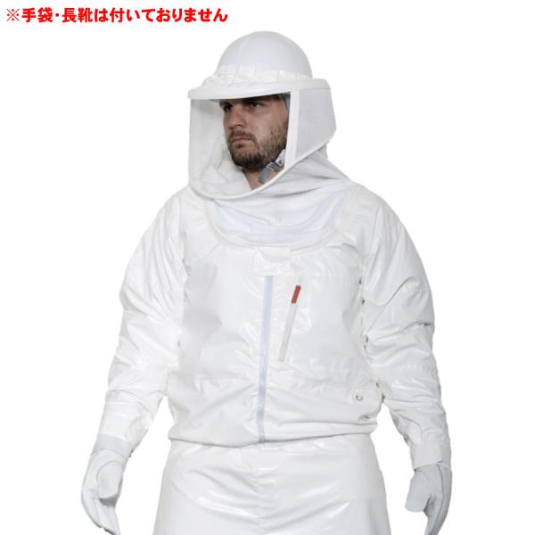 【商品名】蜂防護服 ラプターPRO V-2000 ※手袋・長靴は付いておりません【サイズ】フリーサイズ（男女兼用）適応身長：165〜185cm（※写真の着用モデルは178cm）［上着］　胸囲：130cm　胴囲：78〜120cm［パンツ］腰囲...