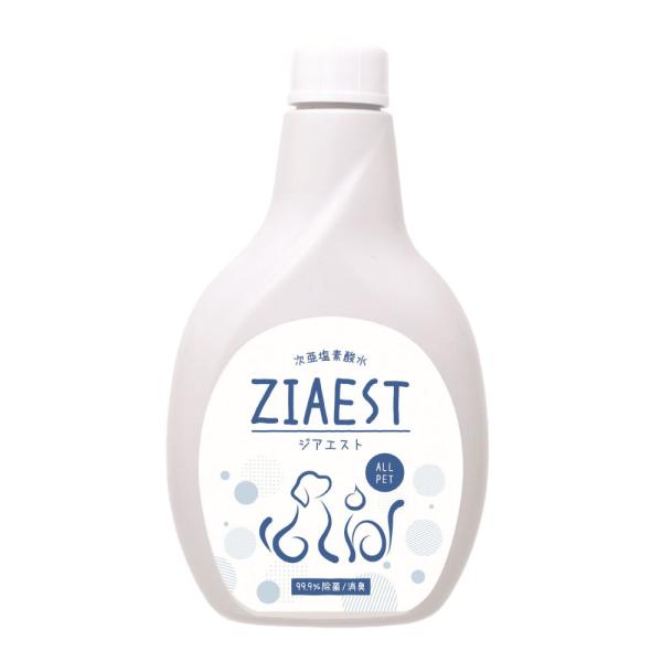 【商品名】ジアエスト 付替え用【内容量】400ml【原材料】次亜塩素酸水【製　法】混合法【塩素濃度】200ppm以上（製造時）【液　性】弱酸性(ph6±0.5) (製造時)【消費期限】底面記載【原産国】日本【販売元】ペッツバリュー株式会社【...