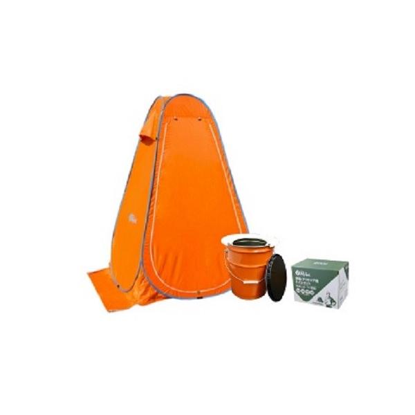 【商品名】現場トイレセットR-100X【商品内容】レスキューテント、マイペール、マイレットT-100【サイズ】◆レスキューテント組立サイズ：約W1200×D1200×H1830mm収納サイズ：約直径600mm、厚み60mm◆マイペール組立サ...