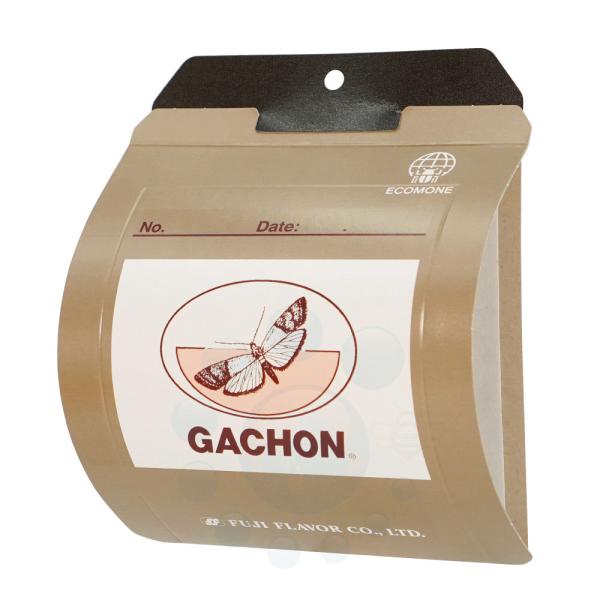 【商品名】フジトラップ ガチョン ノシメマダラメイガ用 1枚お試し【内容量】1枚【商品内容】粘着トラップ1個、誘引剤1シート【主成分】性フェロモン剤【剤　形】誘引捕獲粘着シート【使用用途】ノシメマダラメイガ 誘引捕獲【販売元】富士フレーバー...