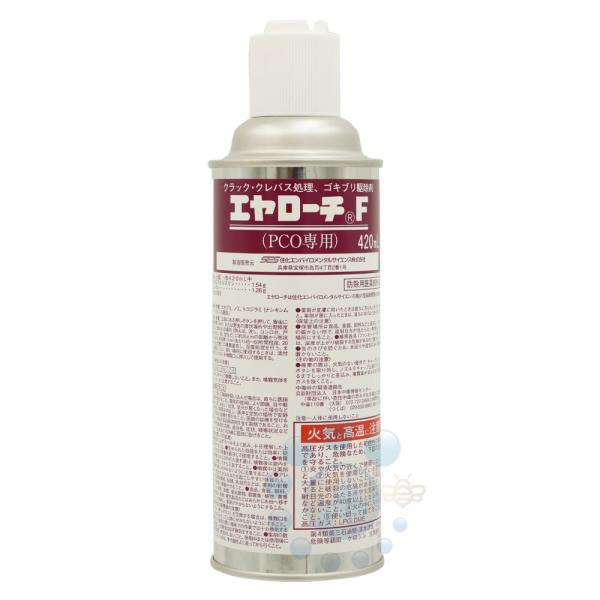 【商品名】エヤローチF【内容量】420ml【有効成分】フェノトリン　d-t80-フタルスリン【剤　形】エアゾール（スプレー）【適用害虫】ゴキブリ・イエダニ・ノミなど【区　分】防除用医薬部外品【広告文責】株式会社イーライフ　［TEL］072-...