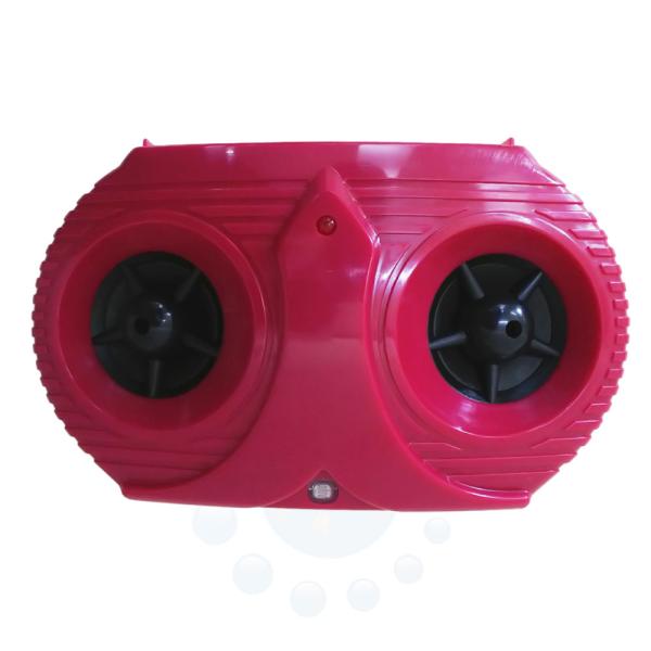 【商品名】乾電池式　ねずみ防除器「容　量】1台【本体サイズ】幅163×奥行102×高さ99mm【超音波範囲】60m2（障害物がない状態で）【電　源】1乾電池×4本(別売)／ACアダプタ（別売）【作動時間】長…超音波を約10〜20秒発生、停止...