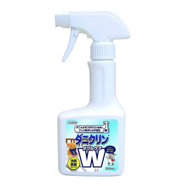 【商品名】ダニクリン　Wケア 本体【内容量】250ml【成　分】脂肪族系カルボン酸エステル、サトウキビ抽出エキス、イソプロピルメチルフェノール（除菌剤）ハウスダスト不活性化 【剤　形】スプレー（液体）【販売元】株式会社UYEKI 【商品特長...