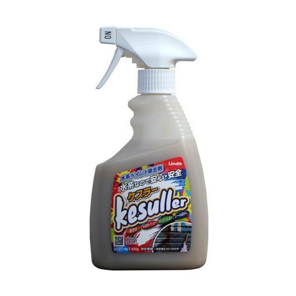 【商品名】ケスラー kesuller 水性ペイント除去剤【内容量】450g【成　分】ジエチレングリコールモノブチルエーテル、トリエタノールアミン、増粘剤【用　途】水性塗料・ラッカー・マジックの除去、シール剥がし【液　性】中性【特　許】第61...