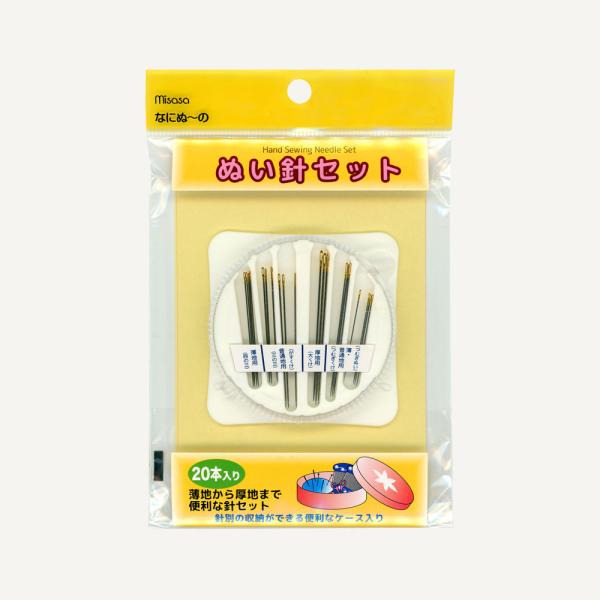 薄地から厚地まで使える6種類入った針セット針別に収納出来る便利なプラスチックケース入りです品質：鉄