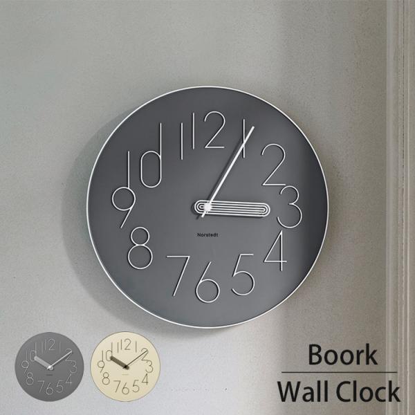DETAILS壁掛け時計Boork ボールク７０年代のフォントから抽出した短針が特徴のウォールクロック。同心円のデザインがレトロな雰囲気を演出しつつ、今っぽさも漂わせています。一体成形で作られる文字盤は陶器のような質感で、お部屋にあたたかみ...