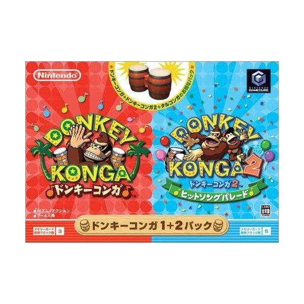 画像はサンプルです。セット内容と商品状態は以下をご参照ください。セット内容：タルコンガ、ドンキーコンガとドンキーコンガ２のソフト、タルコンガの説明書のみです。ソフトの外箱と説明書、タルコンガの外箱などはありません。商品状態：タルコンガに日焼...