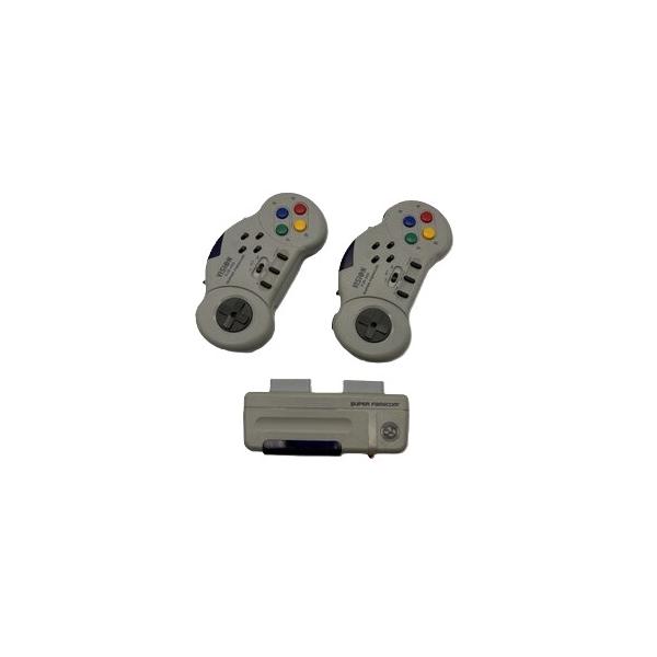 画像はサンプルです。セット内容と商品状態は以下をご参照ください。セット内容：レシーバー、コントローラー×２個のみです。外箱、説明書などはありません。商品状態：ご注意ください。十字キー上方向は少々強く押さないと反応しません。Ａボタンに少々つぶ...