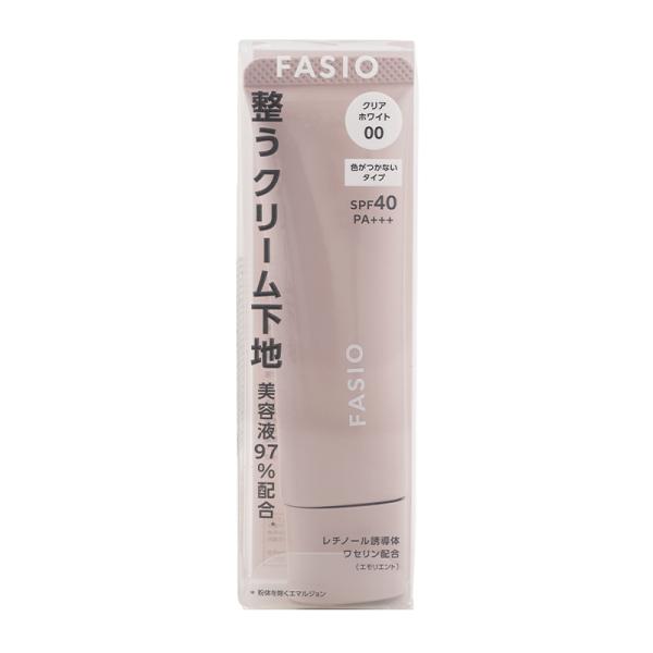 JAN 4971710615944スキンケアのように1日中*しっとり。うるおい整うクリーム下地【商品名/内容物】Fasio ファシオ うるおい整う クリーム下地 SPF40 PA+++ 00 クリアホワイト 30g 無香料 【使用方法】スキ...