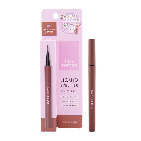 JAN 4948130736450朝のかわいい、夜までつづく。リキッドアイライナー。【商品名/内容物】K-palette K-パレット 1 DAY TATTOO リキッドアイライナーa [05チョコレートムース] 0.67ml 【使用方法】...