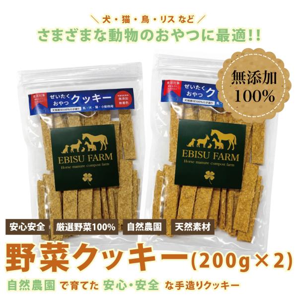 馬糞堆肥農園で育てた野菜を使用！無添加・手づくりの「馬のおやつクッキー」自然の恵みをぎゅっと詰め込んだ、優しいおやつ。EBISU FARMの馬糞堆肥農園で育てた新鮮な野菜を100％使用し、保存料・添加物を一切使わずに焼き上げました。◯ 動物...