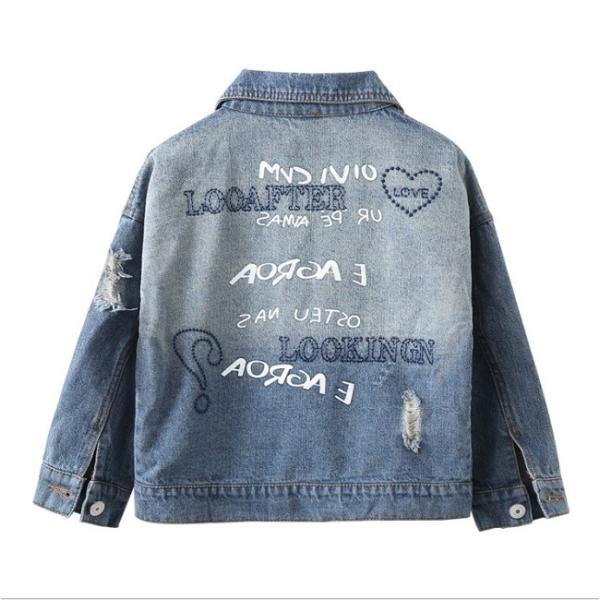 ジーンズ生地のジャケットです。背面のプリントと刺繍がポイントになっていて、他と差が付くおしゃれな１着です。ダメージ加工がこなれた印象です。ブリーチやダメージは写真と異なることがございますので、ご了承くださいませ。写真のモデルは大きめサイズを...