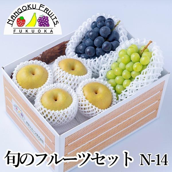 こちらの商品は予約販売です。7月中旬頃より、入荷次第発送予定です。※産地状況により出荷時期が前後する場合がございます。商品名：旬のフルーツセットN-14セット内容：福岡・大分・岡山産シャインマスカット1房(400g〜)　　　　　　福岡・大分...